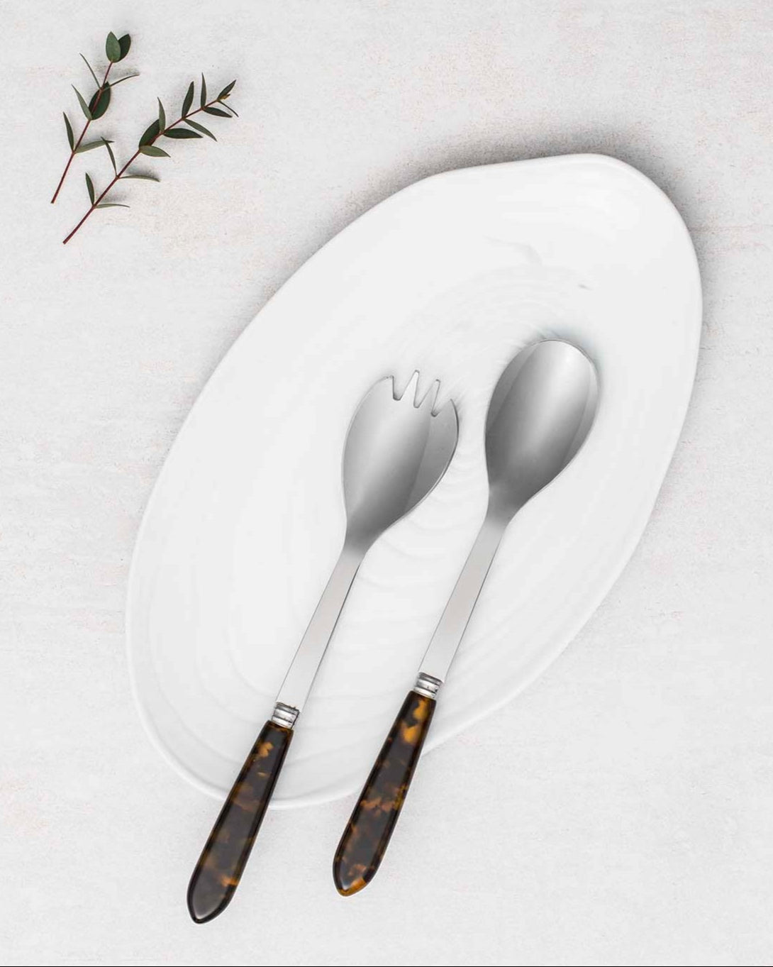 Salad serving set Sabre Tortoise